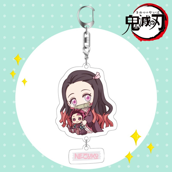 Anime Demon Slayer: Kimetsu no Yaiba Kamado Nezuko Key Chain Acrylic ...