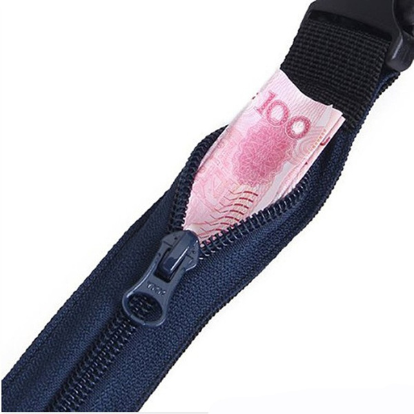 Secret Travel Waist Money Belt Hidden Security Zip Pouch Anti-theft ...