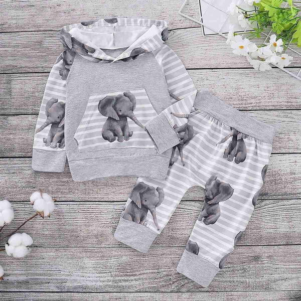 2 Pcs Children Sets Fashion Infant Toddler Kid Clothing Baby Boys ...