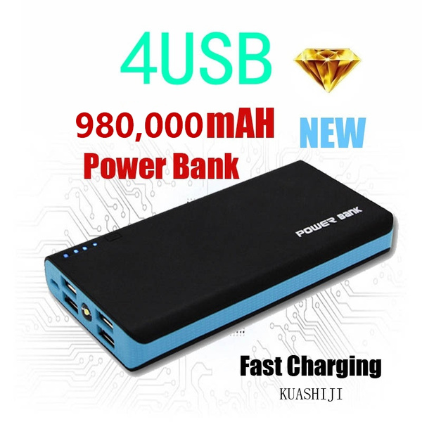 NEW 980,000mAh Power Bank External Battery 4usb charger For Mobile ...