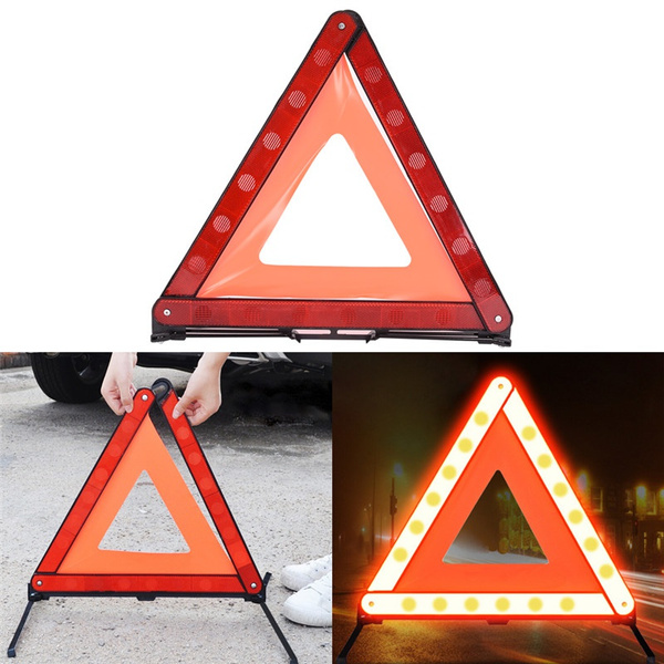 Large Warning Car Triangle Reflective Road Emergency Breakdown Safety ...