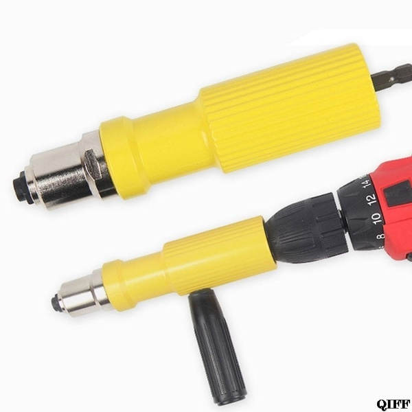 Rivet Gun Adapter Electric Reveting Machine Cordless Drill Nut Riveter ...