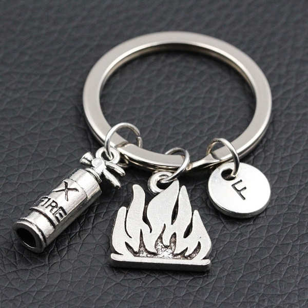 2019 New Fire Extinguisher and Flame Keychain/Firemen Gift/Firefighter ...