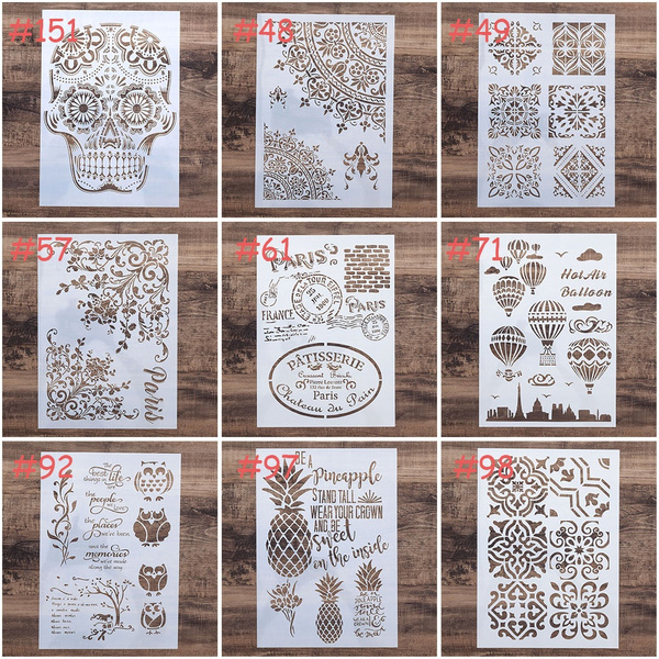 A3 Size DIY Craft Layering Mandala Stencil For Wall Painting ...