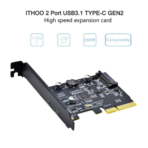 Usb3 1 To Type C 2port Expansion Card Pci E4x To Usb3 1 Gen2 10gbps