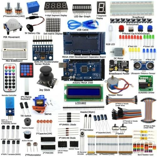 Ultimate Starter Learning Kit For Arduino Mega 2560 Lcd1602 Servo Motor Hot Wish 