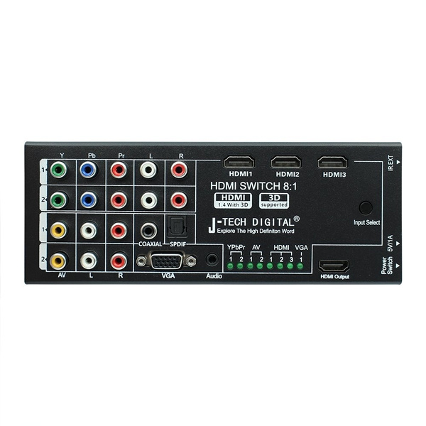 Latest Generation Multi-Functional HDMI Audio Extractor with 8 Inputs ...