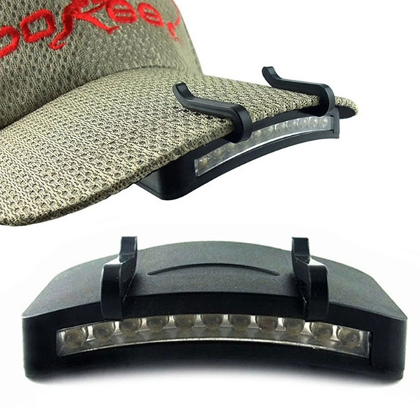 Super Bright 11 LEDs Energy Saving Headlight HeadLamp Flashlight Clip ...