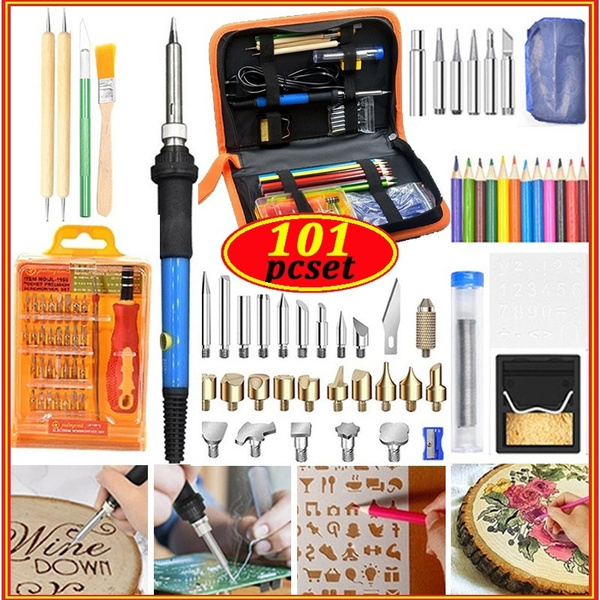 Professional Pyrography Kit with Adjustable Temperature Soldering ...