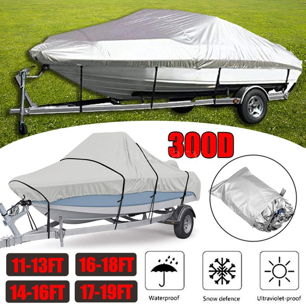 300D Oxford Fabric Boat Cover Yacht Outdoor Protection Waterproof Heavy ...