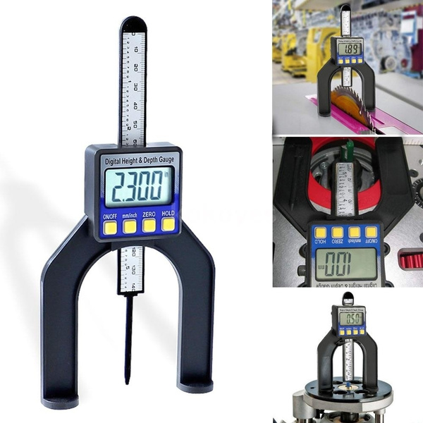 High Precision LCD Digital Display Slide Caliper Vernier Ruler Height ...