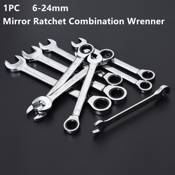 6-24Mm Mirror Ratchet Combination Wrench Dual-Purpose Ratchet Wrench 72 ...
