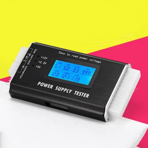 Power Supply Tester Digital 20/24 Pin Computer Check Display LCD ...