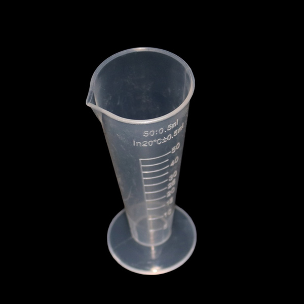 1 Pcs 50ml Cone Plastic Measuring Cylinder Graduated Measuring Cylinder ...