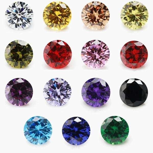 15 Kinds Of Color Natural Gemstone Green Emerald Sapphire Ruby 4mm ...