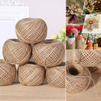 100m Long Jute Rope Natural Linen Twine Rustic String Cord Rope DIY ...