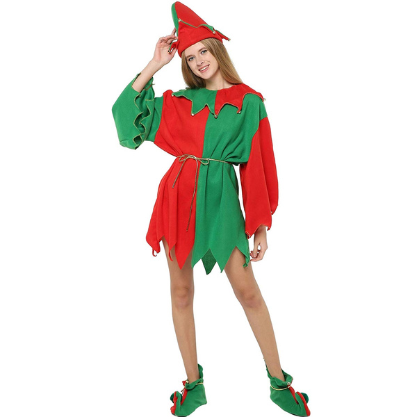 Women Christmas Santa Elf Costume for Christmas Party | Wish