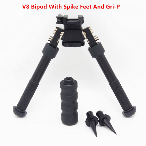 6.5-9.5 Inches V8 Bipod QD Quick Release Folding Swivel Adjustable ...