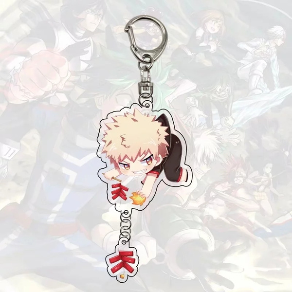 Anime Bakugou katsuki Boku no My Hero Academia Cosplay Acrylic Keychain ...