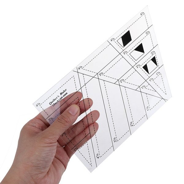 Creative Trapezoid Quilts Plastic Ruler Sewing Patchwork Ruler Tools ...