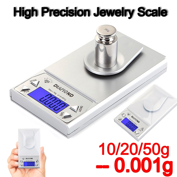 0.001g High Precision Pocket Jewelry Gold Scale 10/20/50g Led Backlight ...
