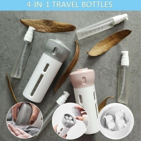 4-in-1 Portable Cream Shampoo Conditioner Leakproof Lotion Gel Travel ...