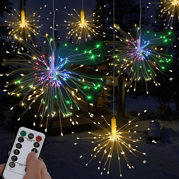 100/180 LEDs DIY Fireworks Copper Fairy Garland Christmas Lights ...