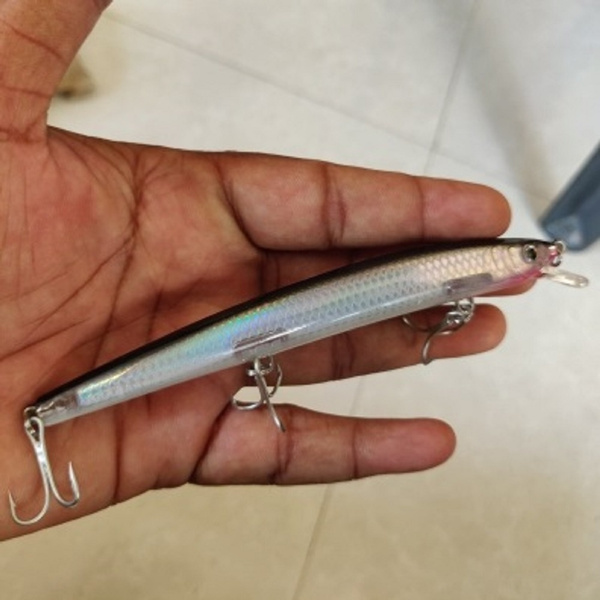 1pcs Minnow Fishing Lure 13cm 15g Floating Hard Wobbler Crankbait 3D ...