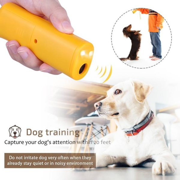 Ultrasonic Dog Repeller and Trainer Device with LED Light 3 in 1 Anti ...