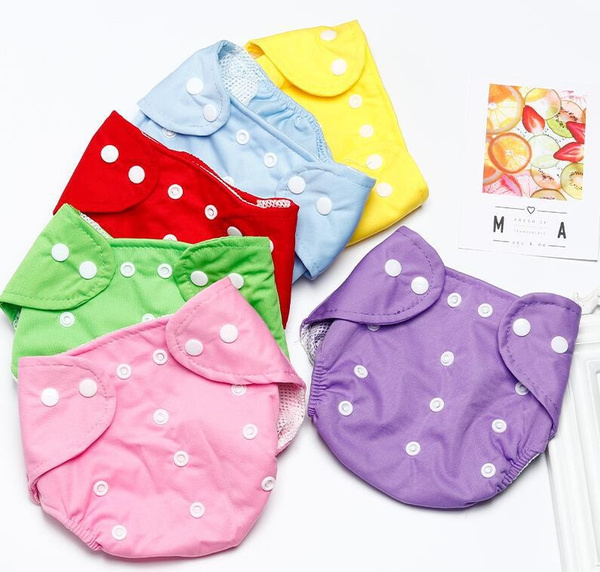 Kids Washable Baby Cloth Diapers Nappy Cover Multibutton Adjustable ...