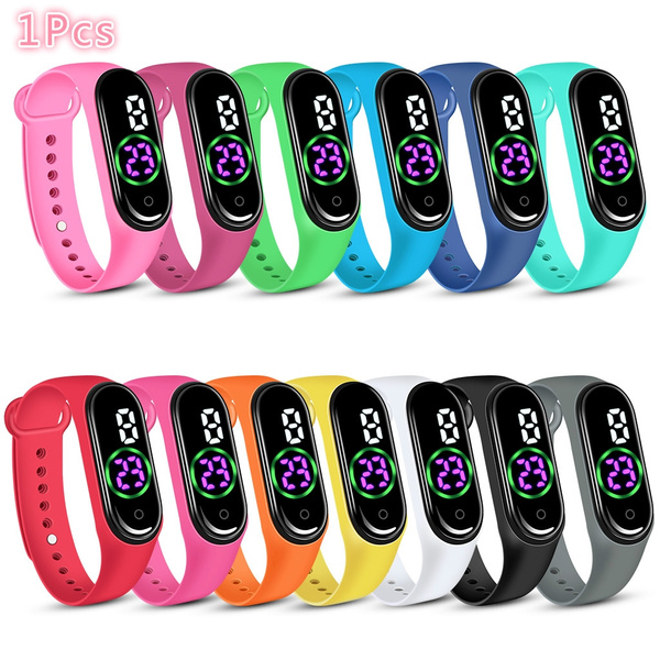 Fashion 1Pcs LED Digital Watch Touch Screen Waterproof Plastic ...