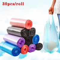 30pcs/roll Convenient Kitchen Garbage Bag Single Color Thickened ...