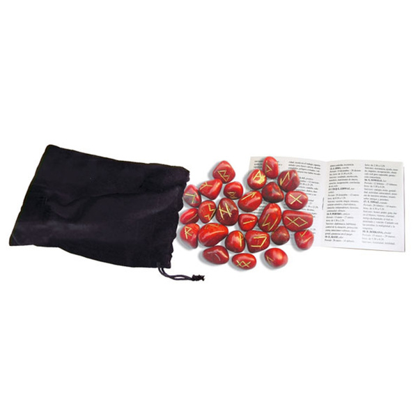 Les Tresors De Lily [R0599] - Coffret 'Runes' jaspe rouge (serenite ...