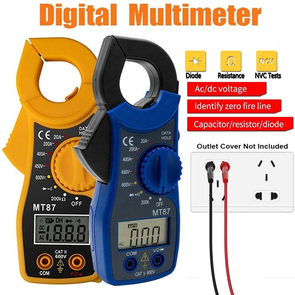 LCD Digital Clamp Meters Measurement Tools AC/DC Voltage Tester Current ...