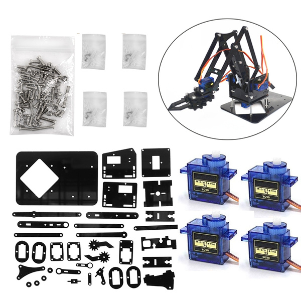 DIY Robot Arm Claw Mechanical Arm Robotic Claw Set Suitable for Arduino ...