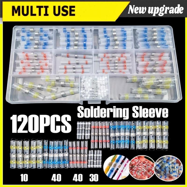 Newest 120PCS Solder Seal Wire Connectors, Self Solder Heat Shrink Wire ...
