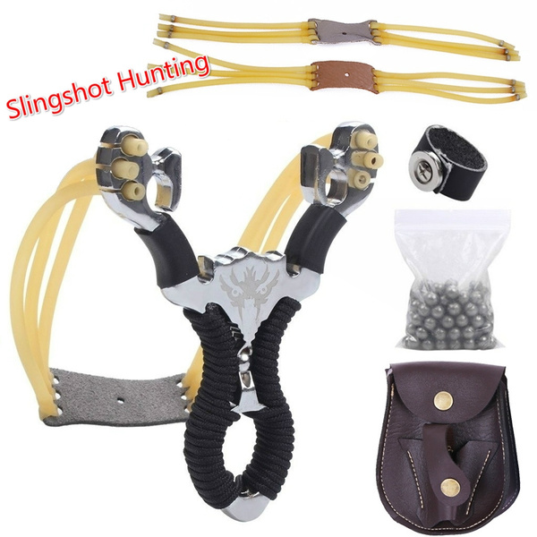 Men Slingshot Hunting Game Aluminum Alloy Sling Powerful Sports Outdoor ...