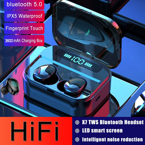 2020 ( New Upgrade X7 TWS ) 3600mAh Charging Box Hifi Ture Wireless ...