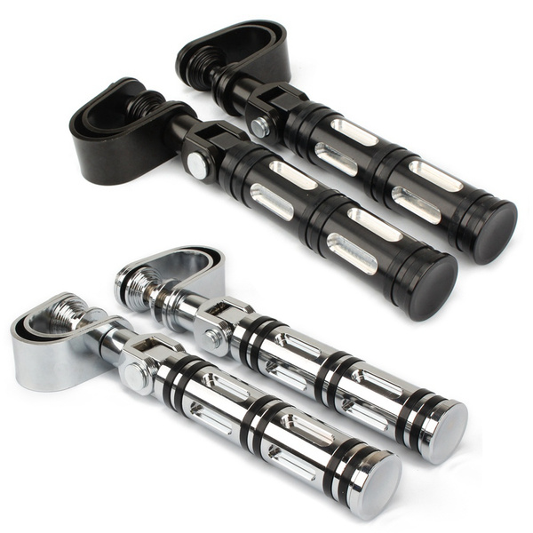 1" 1-1/4" Universal Motorcycle Engine Guard Highway Crash Bar Mount ...