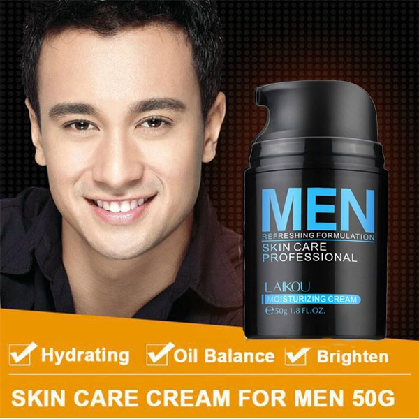 Natural Men's Skin Care Cream Face Lotion Moisturzing Oil Balance ...