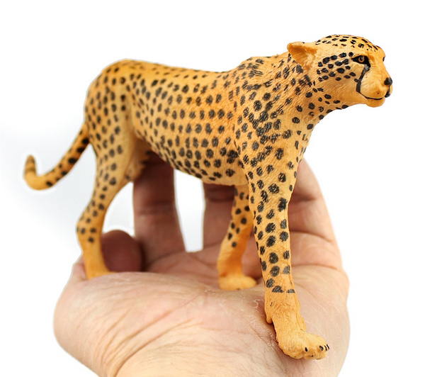 Children's simulation solid zoo toy model wild animal world suit Jaguar ...
