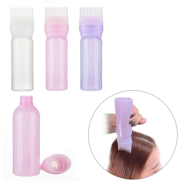 120ML Empty Hair Dye Bottle With Applicator Brush Dispensing Salon Hair ...