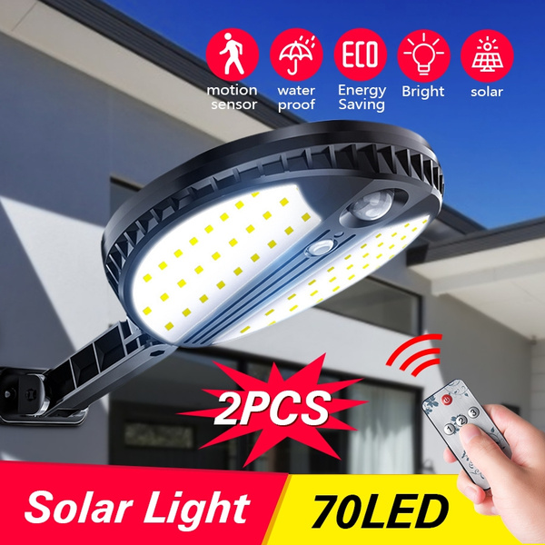 70LEDs Remote Control LED Solar Street Lights with Motion Sensor, IP65 ...