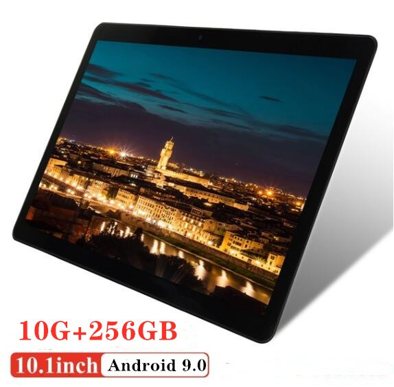 10.1"Inch Octa Core 10G+256G Android 9.0 WiFi Tablet PC Dual SIM Dual Camera Rear 8.0MP ...