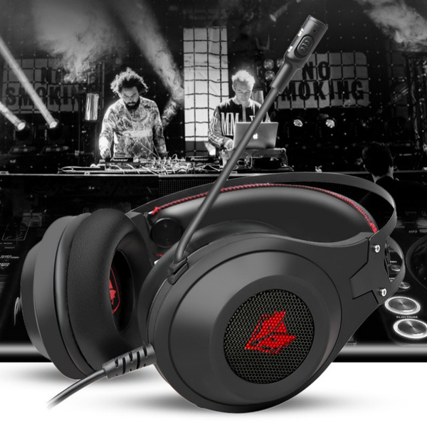 3.5mm/USB Plug Gaming Headset PC Gamer Bass Earphone with Mic for PS4 ...