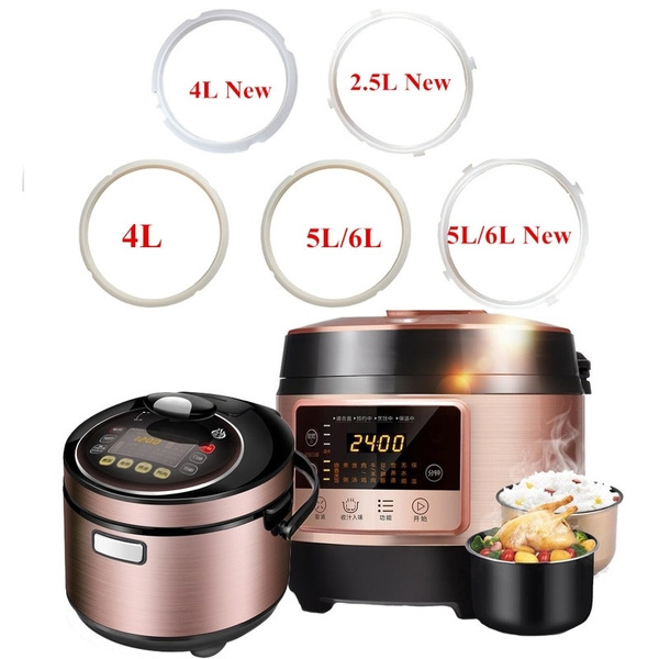 1PC Rubber Pressure Cooker Gaskets Replacement Silicone Sealing Ring For 2.5L/4L/5L/6L Electric ...