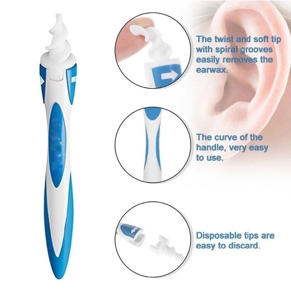 New Silicone Ear Scoop Helical Ear Scoop Ear Cleaning Tool Ear Scoop ...