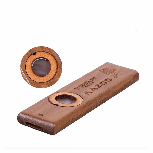 Portable Wooden Kazoo Creative Musical Instrument Playing Level Solid ...