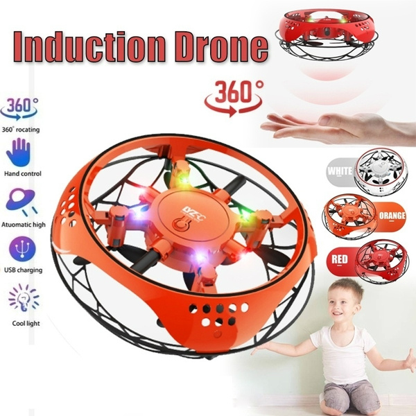 2020 New Infraed Induction Aircraft Levitation UFO Quadcopter LED Night ...