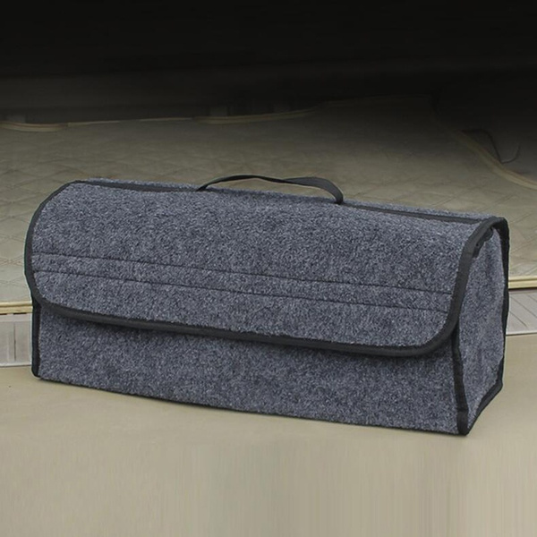 Portable Folding Car Trunk Organizer Felt Cloth Storage Box Case Auto ...